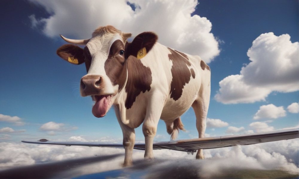 Cow Milked While Flying in an Airplane Day - 2/18/2027, Unique Farm-to ...