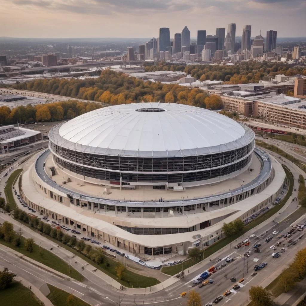 The Civic Arena, world's first retractable roof stadium, opens in ...