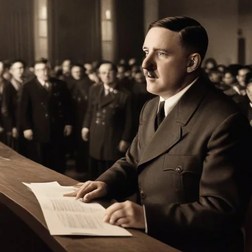 Adolf Hitler delivers first public address to German Workers' Party ...