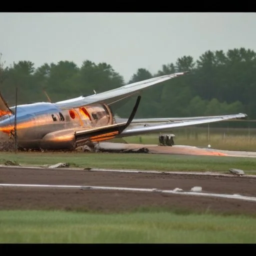 Northwest Airlines Flight 421 crashes in Fountain City, Wisconsin ...
